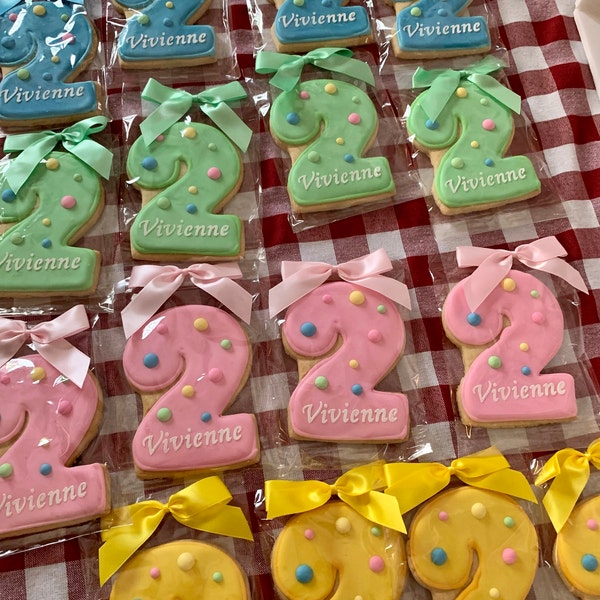 Birthday Cookies, Ages 1-9, Personalized (4" Size, Bowed) - Next Ship ...