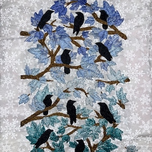 Autumn Birds Hand Embroidery Pattern, Holiday Craft Download, Fall Hoop ...