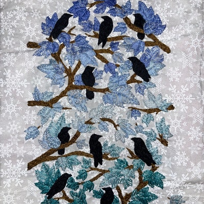 Autumn Birds Hand Embroidery Pattern, Holiday Craft Download, Fall Hoop ...