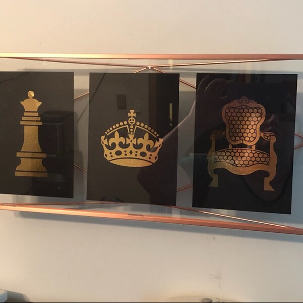 American Sign Language Gold Foil Art Print - ASL Poster Chart - Hand ...