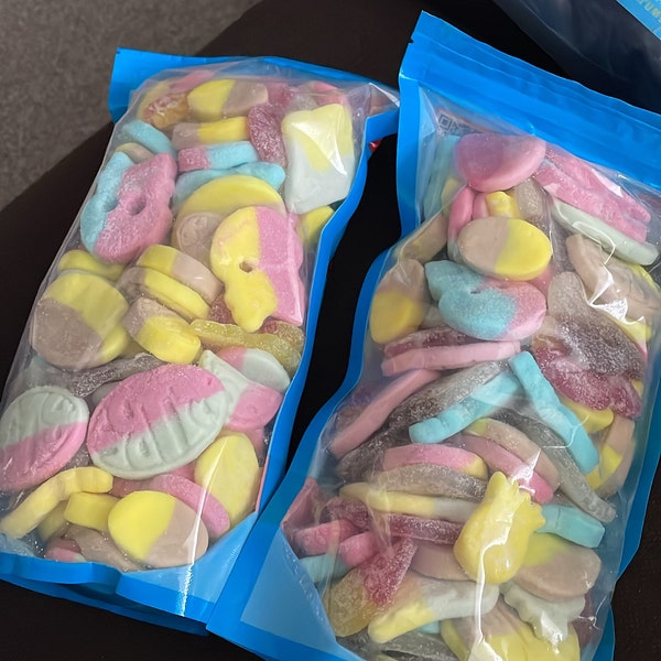Vimto Fizzy Marshmallows X6 - Freeze Dried Sweets - Pick and Mix Sweets ...