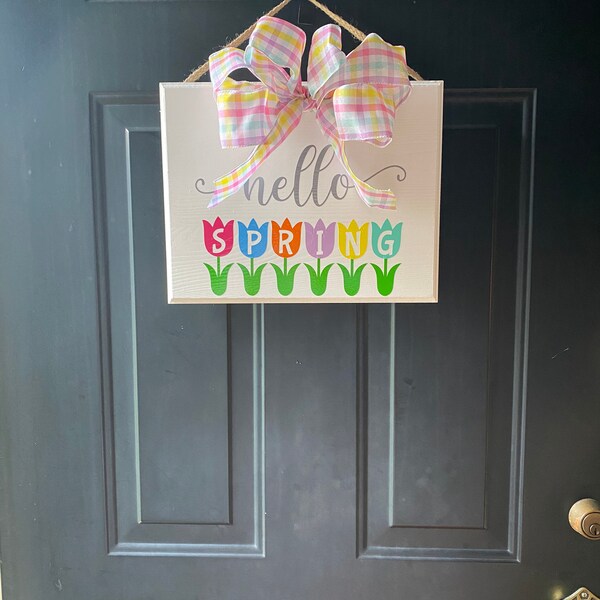 Hello Spring - Instant Digital Download - Svg, Png, Dxf, and Eps Files ...