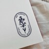 Vintage Floral Library Stamp or Book Stamp, From the Library of ...