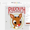 Rudolph Red Nose Reindeer Svg Png Jpeg Dxf Pdf Christmas Ornament ...