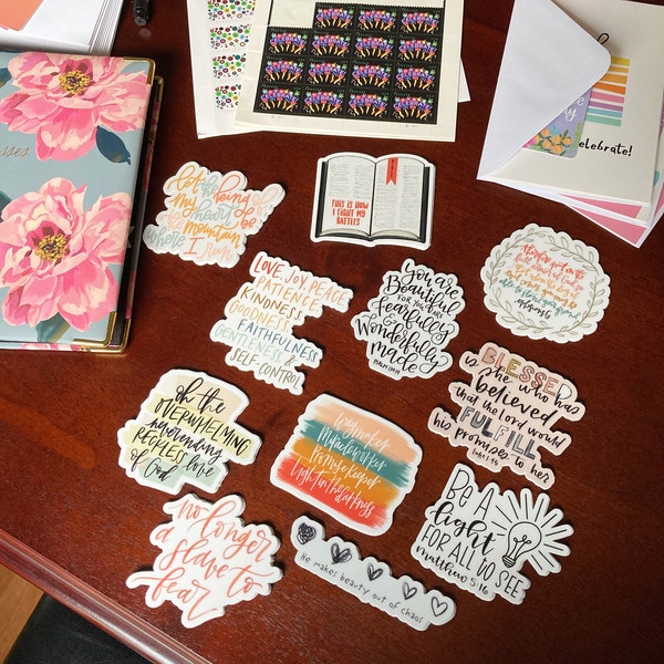 Waterproof Sticker Variety Pack: Choose Any 10 Vinyl Decals - Etsy