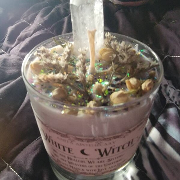White Witch Ritual Candle~ Goddess, Anita Apothecary, Magick, Wicca ...