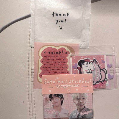 Seventeen Mail Stickers pack of 20 Cute Svt Kpop Happy Mail Square ...