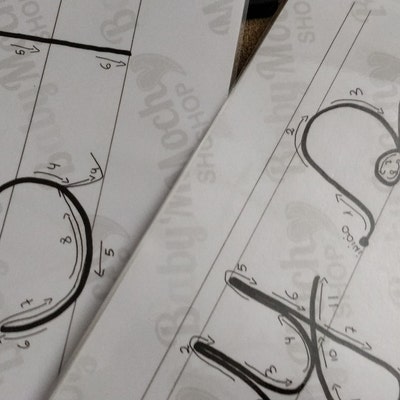 3 Sizes Wire Name Patterns, Printable Templates for Woven Wire ...