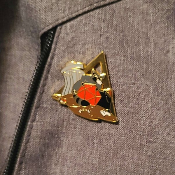 Raccoon With D20 Pin - Trash Rolls RPG Pin - Hard Enamel Pin - Etsy