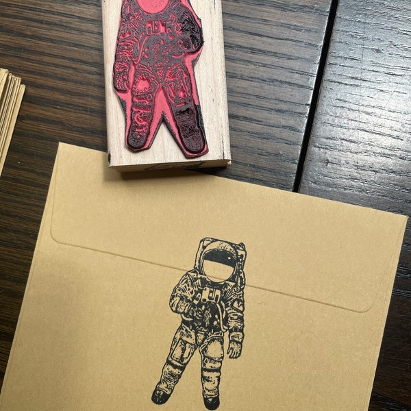 Astronaut RUBBER STAMP, Space Travel Rubber Stamp, NASA Rubber Stamp ...