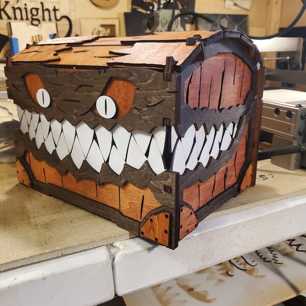 Mimic Chest Laser Cut Files: SVG, PDF, CDR (3-5mm) - Etsy