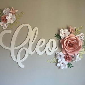 Custom Wood Name Sign Nursery Crib Wall Decor Personalized Baby Name ...