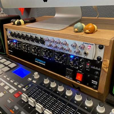 Large Mid-century Studio Desk Composer Workstation Walnut Recording ...