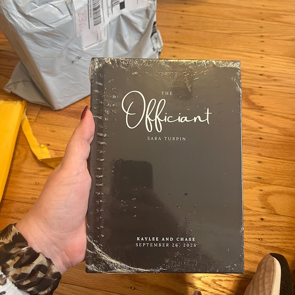 Wedding Officiant Book Custom Officiant Notebook Wedding Gift for ...