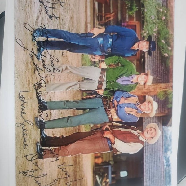 Cast of the TV Show "bonanza" With *reprint* Autographs - 8X10 or 11X14 ...