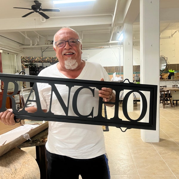 Custom Entry Way Steel Sign, Metal Hanging Gate Sign - Etsy