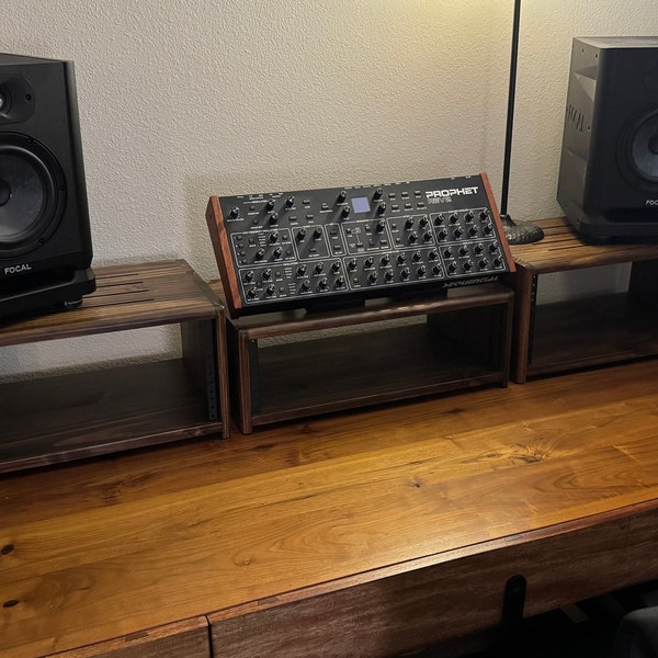 3U Studio Rack | 12" Depth | Solid Wood | Customizable - Etsy