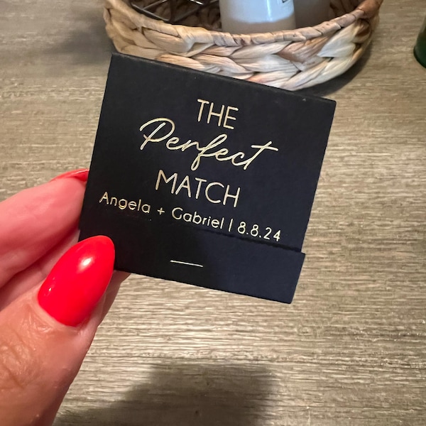 The Perfect Match Matchbooks - Wedding Matchbook, Wedding Decor ...