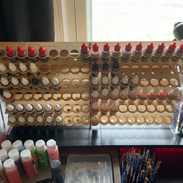 LITKO Acrylic Hobby Paint Storage Rack | 17ml & 18ml Dropper Bottles ...