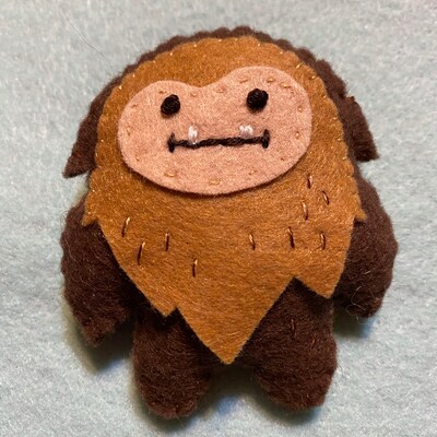 PDF Sewing Pattern for Felt Yeti and Sasquatch, Mini Felt Plush Bigfoot ...