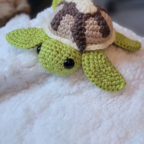Crochet Pancake Turtle PATTERN, Crochet Turtle Pattern, Crochet Pancake ...