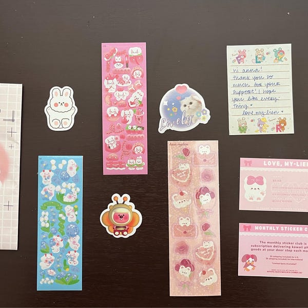 HOLOGRAPHIC Cute Brown Plushie Sticker Sheet, Cute Stationery Bundle ...