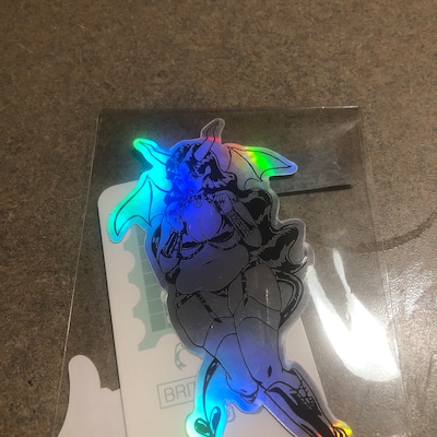 Vinyl Holographic Thicc Succubus Sticker - Etsy