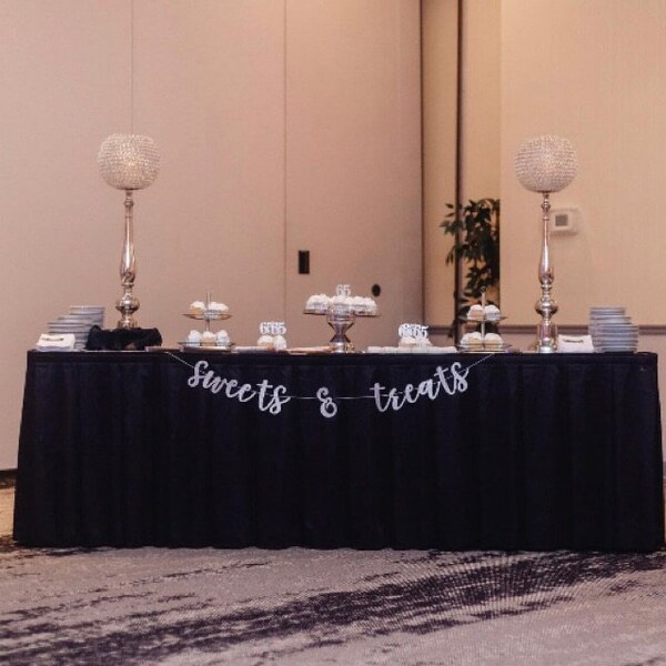 Sweets and Treats Banner, Dessert Table Banner, Candy Table Banner ...