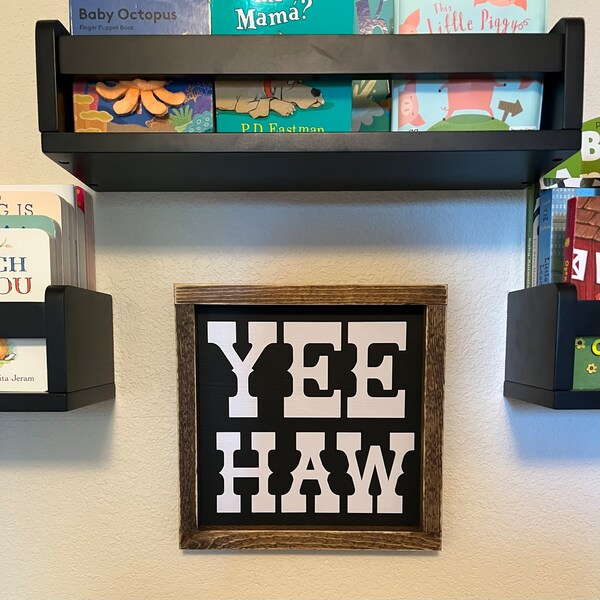 Yeehaw Western Cowboy Decor Sign - Country Rustic - Etsy