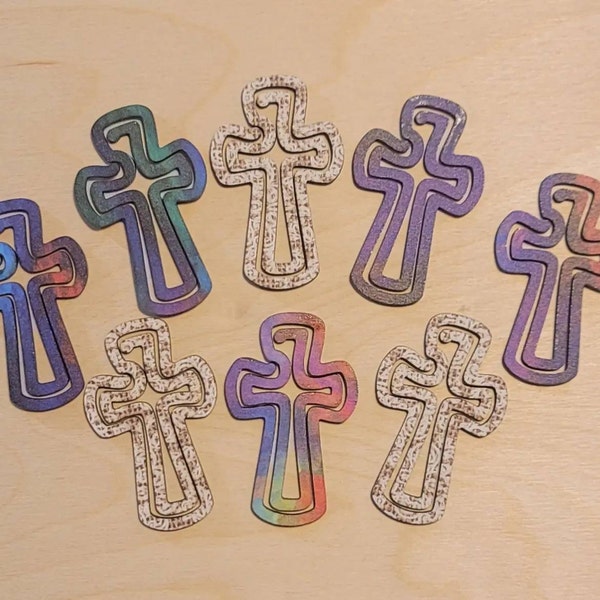 Cross Shaped Bookmark File, Religious Bookmark Laser File, Easter ...