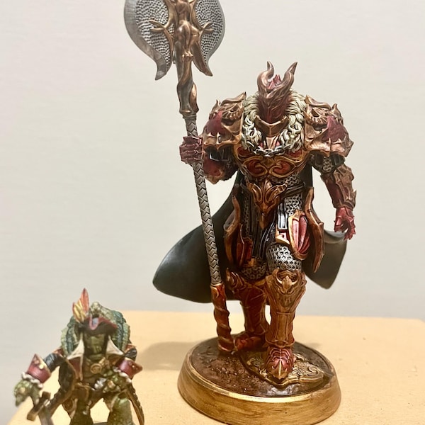 Orc Orog / Half-orc Fighter Barbarian DND Resin 28mm Scale Dungeons ...