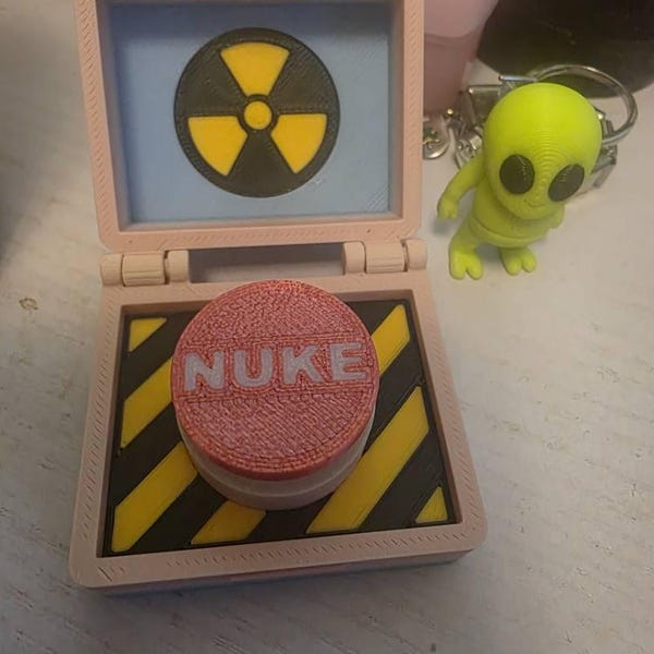 Nuke Briefcase Clicker Toy – Loud Mechanical Switch Fidget – Spy Toy ...