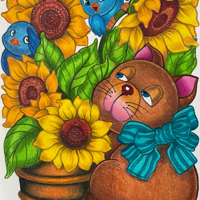 Odd Friendship Grayscale Coloring Page Printable Adult - Etsy