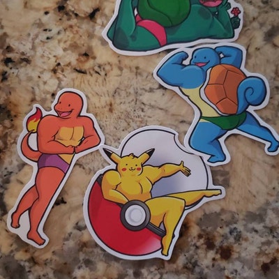 Buff Pokemon Stickers - Etsy UK