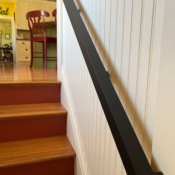 Custom Length Metal Stair Railing, Hand Rail for Steps, Custom Length ...