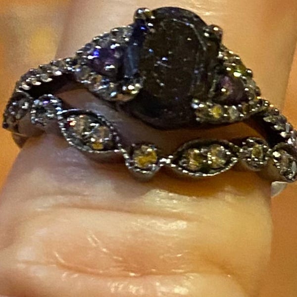 Aquamarine Leaf Ring: 925 Sterling Silver Fairy Promise Ring - Etsy