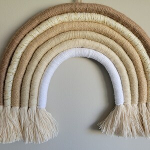 Large Macrame Rope Rainbow Wall Hanging - Etsy