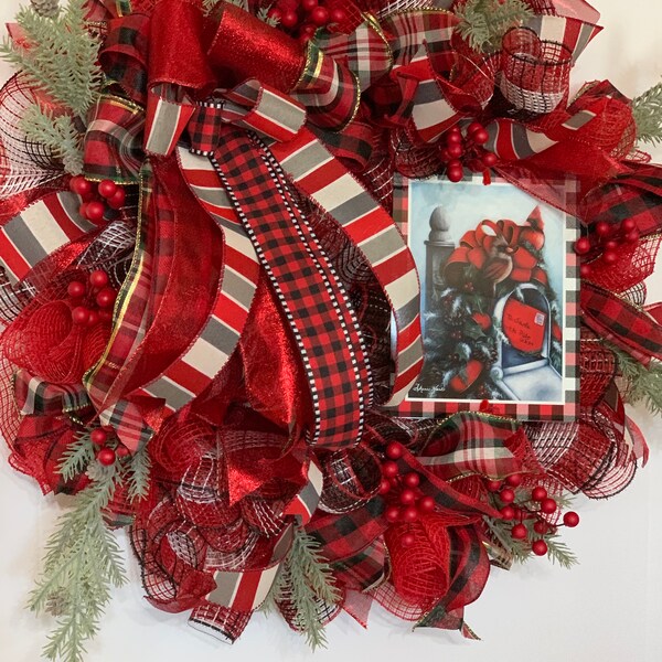 Christmas Wreath Sign, Personalize It by Pam, Signs for Wreaths, Door ...