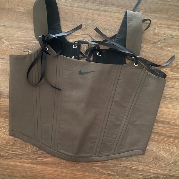 CORSET SPORT FERRARI / Upcycling Corset From Polo/ Ferrari Shirt - Etsy