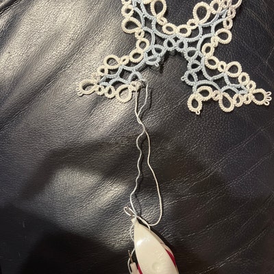 Original Tatting Snowflake Pattern, Shuttle Tatting Tutorial, Tatting PDF Pattern, Tatted ...