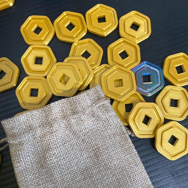 Roblox Robux Coins: Double-sided Gaming Party Favors and Gifts - Etsy
