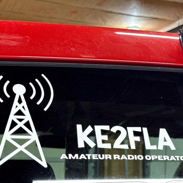 Ham Radio Call Sign Decal|permanent Vinyl Decal|amateur Radio Operator ...