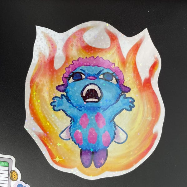 Iconic Bibble Holographic Vinyl Stickers - Etsy