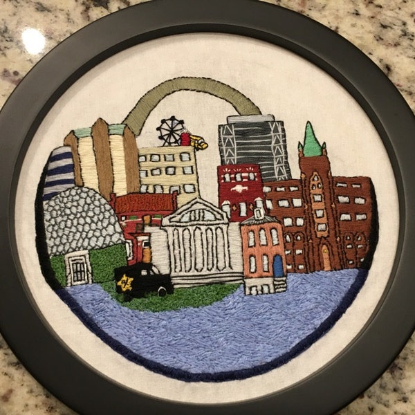 St. Louis MO, United States. Hand Embroidery Pattern PDF. Embroidery ...