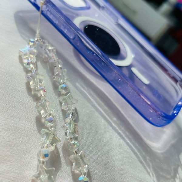 Iridescent Phone Charm, Translucent Star Phone Strap, Cute Phone ...