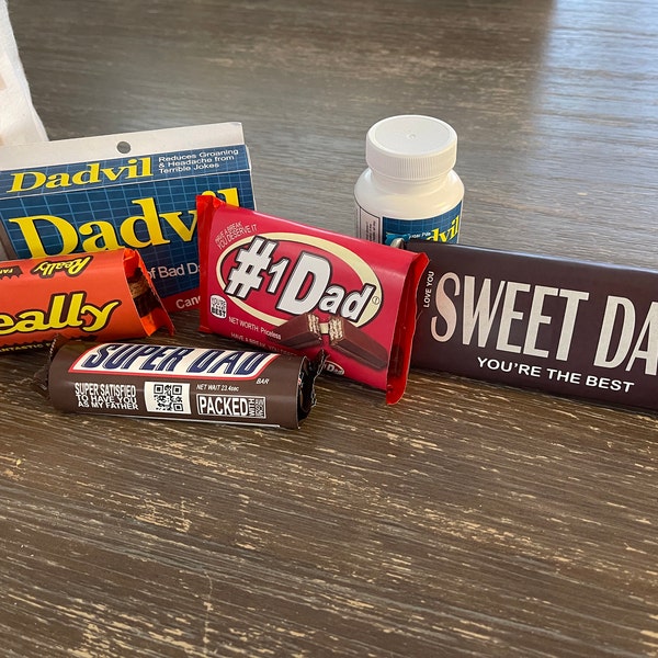 Gift for Dad: the Dadvil Pack! Box/bottle of Dadvil Plus Dad-themed ...