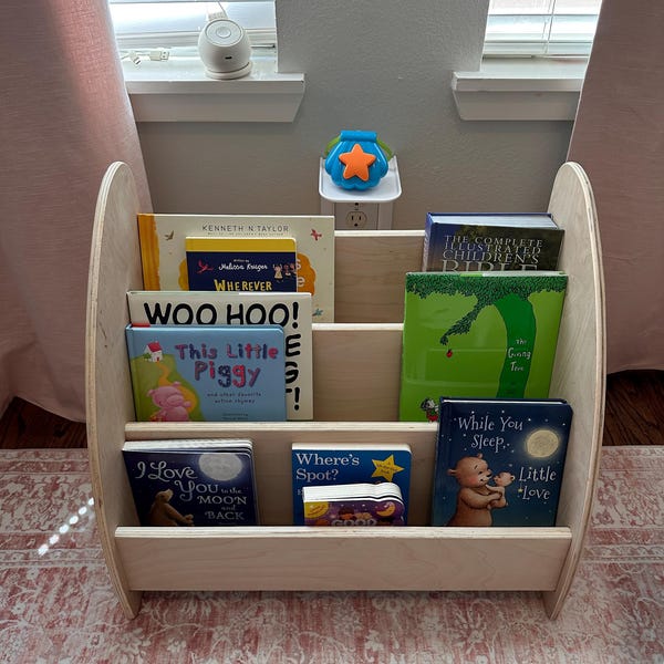 Montessori Bookcase for Toddler, Toddler Bookshelf, FREE SHIPPING - Etsy