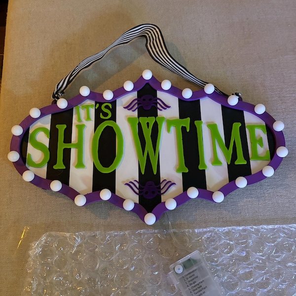 Beetlejuice Marquee Door Hanger, Beetle Juice Halloween Decor, It’s ...