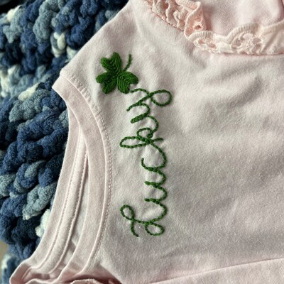 NAME ADD ON Sleeve, Hand Embroidered Names - Etsy