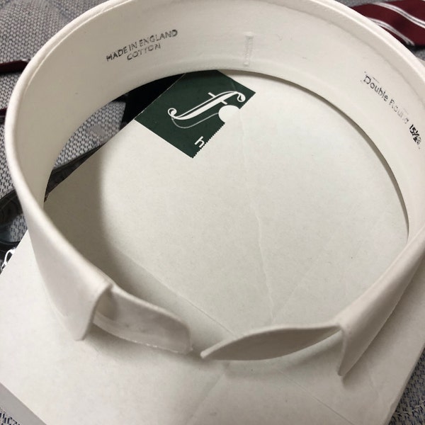 Double Rounded Starched Stiff Detachable Shirt Collar for Your ...